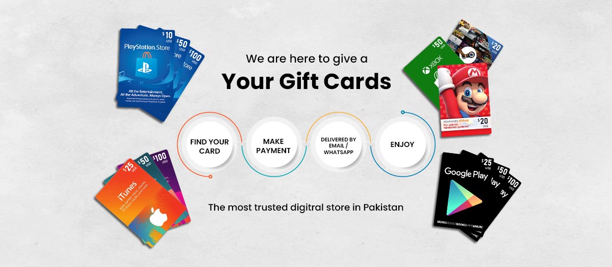 Buy Gift Cards & Game Cards in Pakistan - Digital Store‎